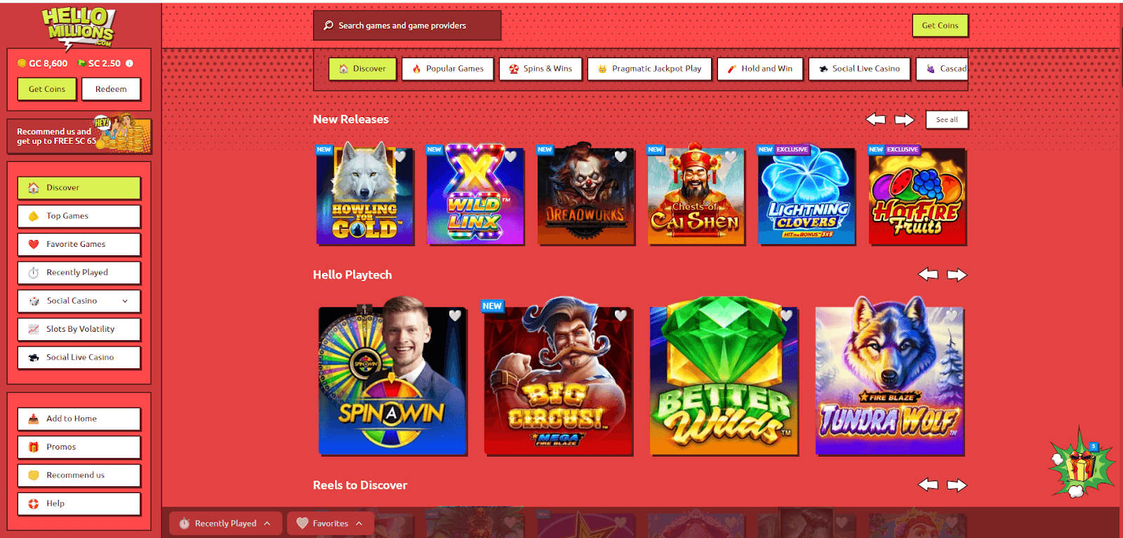 Hello Millions Casino Review 2025 - Get 15,000 GC